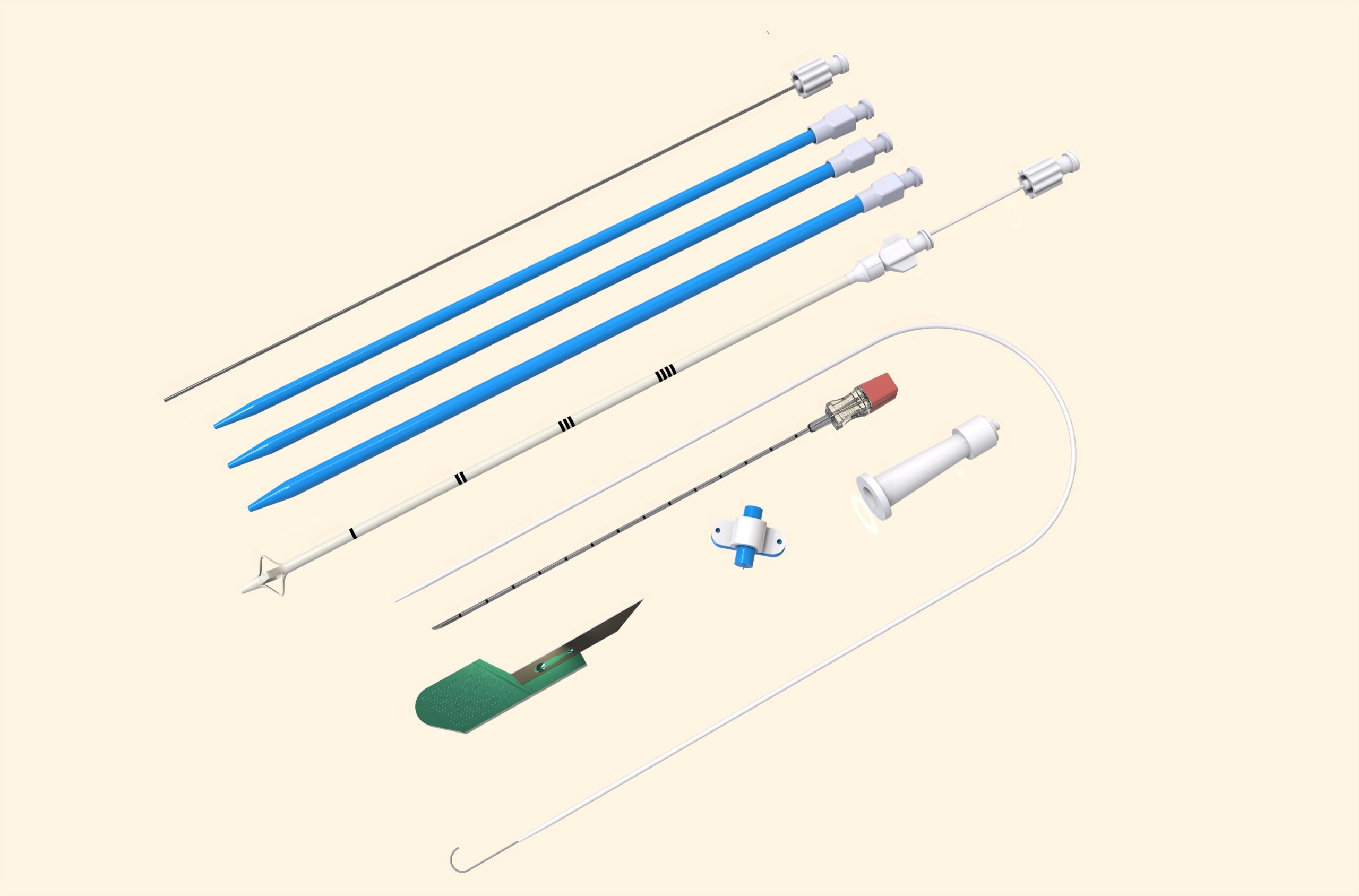 Denssicath Multi-Purpose Drainage Catheter| Pigtail With Needle | Blueneem